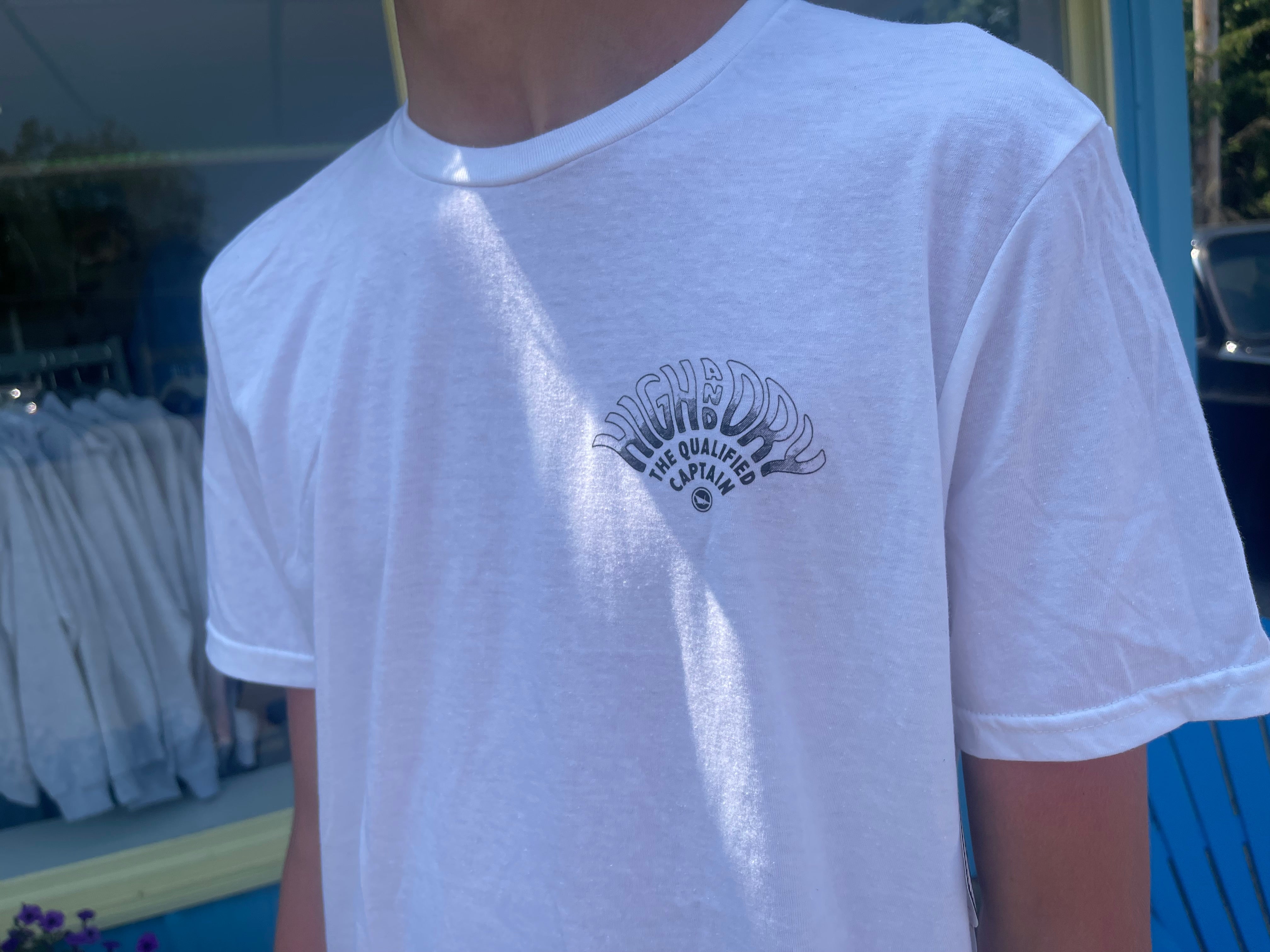 2024 CLOSEOUT High & Dry Qualified Captain Tee – PA Wake and Skate